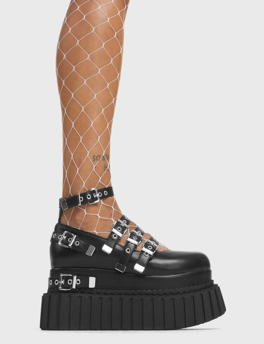 Daydreaming Chunky Platform Creeper Shoes - LAMODA