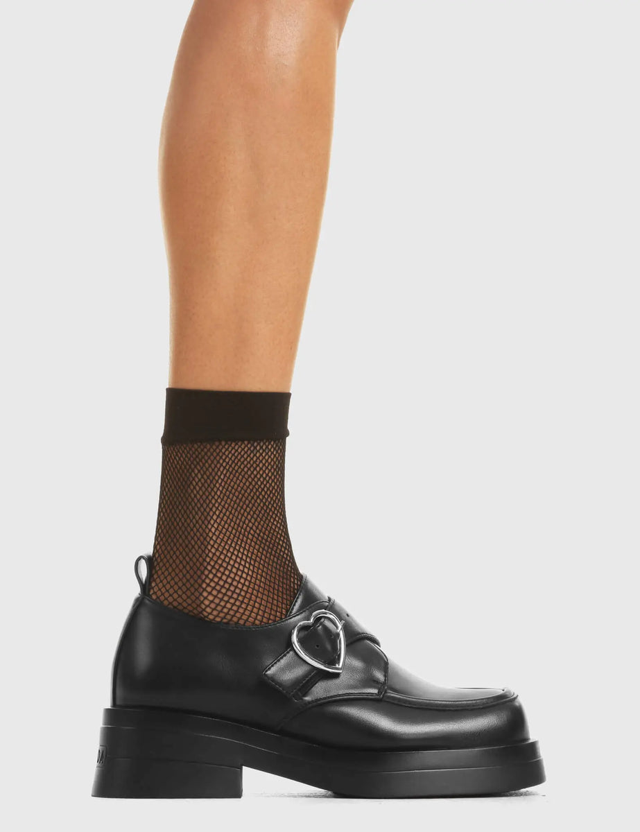 Make Me Platform Loafer Shoes - LAMODA