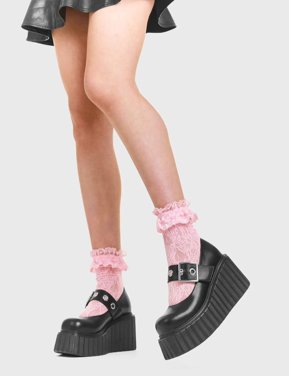 Survivor Chunky Platform Creeper Shoes - LAMODA